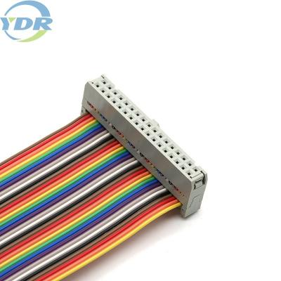 China IDC 2.54 Pitch 34 Pin Flat Cable Rainbow Color UL2651 28AWG for sale