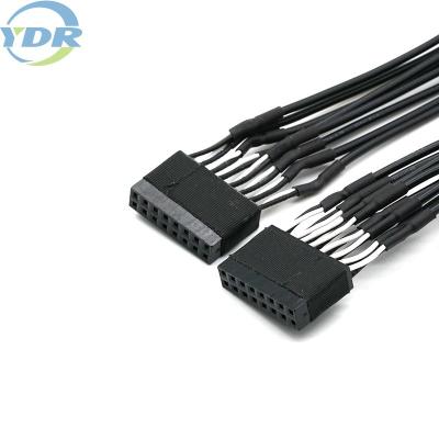 China 2.54 Dupont Jumper Cables , 2x8 16Pin Female Male Electrical Wire Jumper for sale