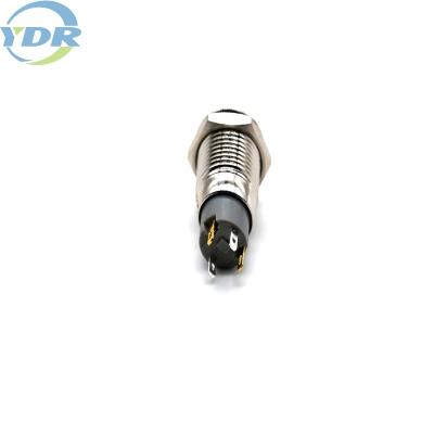 China Self Locking 16mm Metal Push Button Switch IP67 W / LED Pattern For Bike for sale