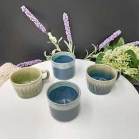 China New Bone China Ceramic Coffee Mug 100ml Lightweight Translucent Tea Cup for sale