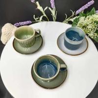 China New Bone China Ceramic Coffee Mug 100ml Lightweight Translucent Tea Cup for sale
