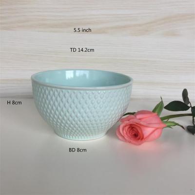 Cina Ciotole serventi ceramiche di un sollievo a 5,5 pollici del grado, ciotole ceramiche decorative in vendita