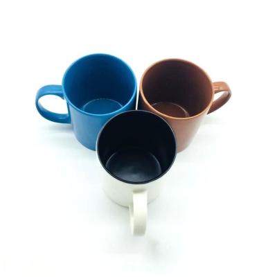Cina Osso Cina lustrato pieno di 11 tazza da caffè ceramica di Oz di semplicità blu un nuovo in vendita