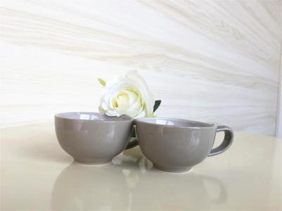 中国 75ml灰色は陶磁器の単独のしわの小型かわいいコーヒー カップを艶をかけた 販売のため