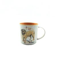 China 10oz Ceramic Drinking Mugs Set of 5 Cute Animals Pattern Coffee Cup 300ml for sale