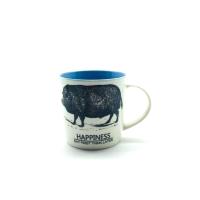 China 10oz Ceramic Drinking Mugs Set of 5 Cute Animals Pattern Coffee Cup 300ml for sale
