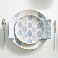 China Customized Embossed Hand Painted Dinnerware Sets Multi Colored for sale