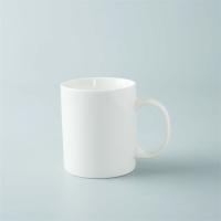 China 290ml Flat White Ceramic Cups New Bone China Coffee Milk Cup 10oz for sale