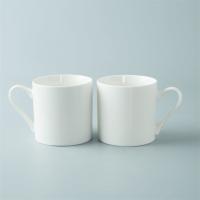 China 11oz White Ceramic Mug A Grade Temperature Resistant Handle Customizable New Bone China for sale