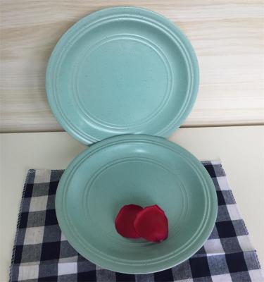 Cina ZEN Reactive Glaze Dinner Set monocolore personalizzabile per i ristoranti in vendita