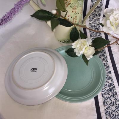 Cina ZEN Reactive Glaze Dinner Set monocolore personalizzabile per i ristoranti in vendita