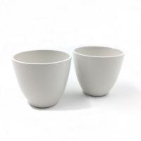 China 50ml Porcelain Filter Crucible Glazed Medium Wall 1200C High Temperature Lab Crucible for sale