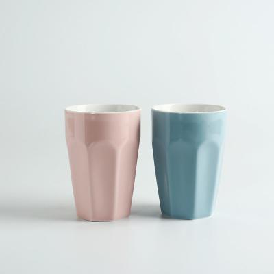 中国 直径8.5cmの高さ12.3cmの陶磁器のコーヒー・マグの円形は二重ガラスをはめた 販売のため