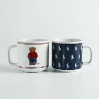 China Reusable AB Grade 9cm Glazed Ceramic Coffee Mug 320ml Custom Logo for sale