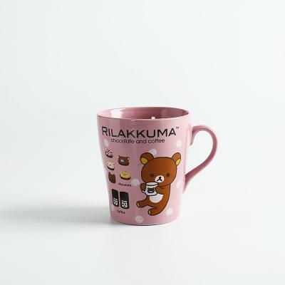 Cina Decalcomania che stampa la tazza di caffè ceramica a forma di V dell'animale ceramico delle tazze in vendita