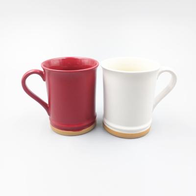 Cina rossi 13oz lustrati personalizzano la tazza ceramica del gres con la grande maniglia in vendita