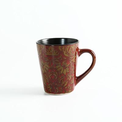 Cina Moderno tutta la stagione ha stampato le tazze beventi ceramiche della decalcomania, 13 tazze da caffè di Oz in vendita