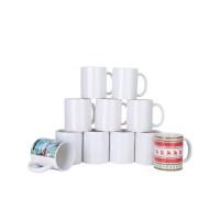 China 11 oz Ceramic Mug Matte White Sublimation Grade A Stoneware 5000 PCS MOQ for sale
