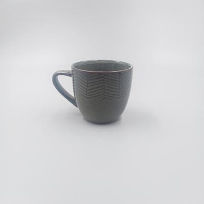 China Met de hand gemaakte Reactieve Ceramische het Steengoedmokken van 230ml, Ceramische de Koffiekoppen van 8 Oz Te koop