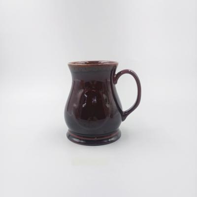 China Nieuw Been China 16 Oz-Steengoedmok Logo Printed Unique Shape Te koop