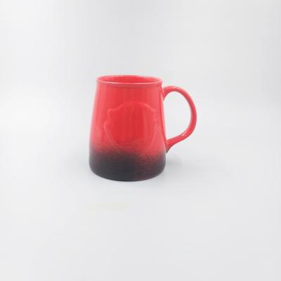 Китай 20oz выбило красную застекленную емкость кружек кофе штейнгута большую продается