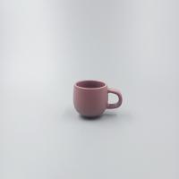 China Color Glazed Ceramic Matte Mini Coffee Cup 5oz Custom OEM Stoneware for sale