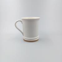 China 13oz Glazed Matte Ceramic Coffee Cup Inside Bright Cup New Bone China for sale