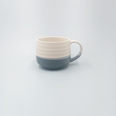 China FDA-Diameter 9cm Ceramische Duurzame Steengoedmokken Verglaasd met Handvat Te koop