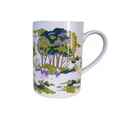 China 15 Oz-van het de Druksteengoed van het Kleurenoverdrukplaatje Mok van de de Koffie de Grote Capaciteit Te koop