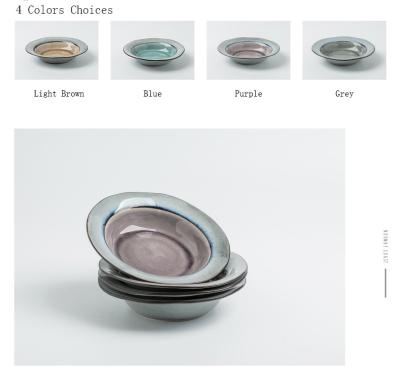 Cina Il logo che di Cusomized le ciotole di miscelazione ceramiche a 8,25 pollici dell'insalata ghiacciano il crepitare ha lustrato in vendita