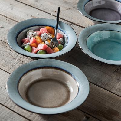 Cina Il logo che di Cusomized le ciotole di miscelazione ceramiche a 8,25 pollici dell'insalata ghiacciano il crepitare ha lustrato in vendita