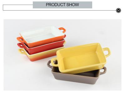 Cina Insieme nordico di Bakeware Pan Nonstick Ceramic Baking Tray della maniglia della cucina doppio in vendita
