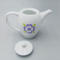 China Custom Decal Glazed Earthenware Teapot with Lid 1000pcs MOQ OEM for sale