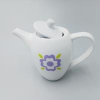 China Custom Decal Glazed Earthenware Teapot with Lid 1000pcs MOQ OEM for sale