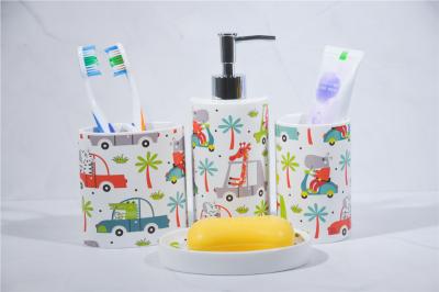 Cina Gli accessori del bagno della glassa della decalcomania hanno messo ceramico in vendita