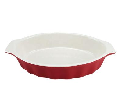 China Household Oval Fish Plates Au Gratin Custom Cake Pan Bake for sale