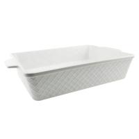 China Customized White Ceramic Ramekin Bakeware Set 1000pcs MOQ Microwave Dishwasher Safe for sale