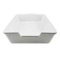 China Customized White Ceramic Ramekin Bakeware Set 1000pcs MOQ Microwave Dishwasher Safe for sale
