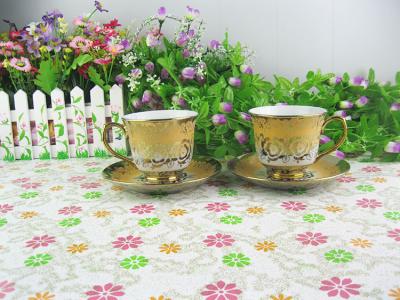 Cina L'europeo ha placcato il regalo ceramico della tazza di caffè e della tazza di tè dell'insieme del piatto in vendita