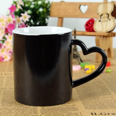 Cina Logo su ordinazione di sublimazione della pianura della porcellana delle tazze da caffè ceramiche bianche dello spazio in bianco in vendita