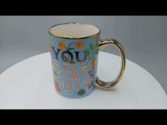 Het witte Verglaasde ODM Lege Been China overvalt 14 Oz 400ml voor Koffiemelk