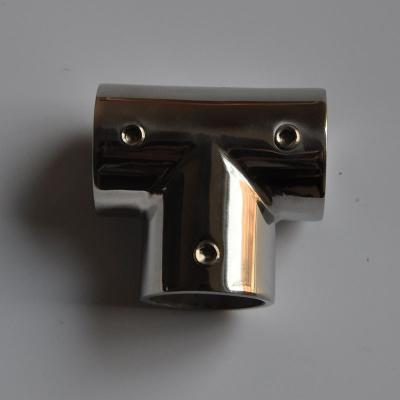 China Marine Boat Rail Fitting 3-Way Corner Fitting Stainless Steel for sale