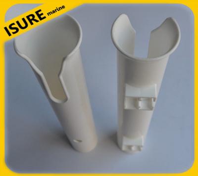 China White Boat Plastic Rod Holder Tube Fishing Plastic Rod Holder Rack for sale