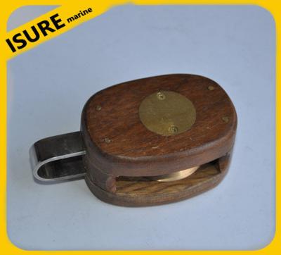 China Bronze & Teak - Single Teak Block for marine for sale