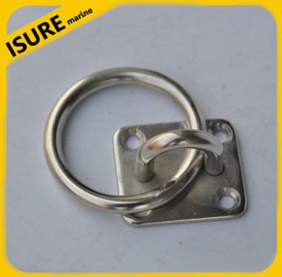 China STAINLESS STEEL SQUARE SWIVEL EYE PLATE BOAT MARINE for sale