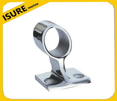 China Stainless Steel Boat Hand Rail 60 Degree Center Stanchion Boat Marine for sale