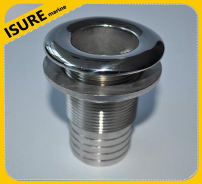 China Stainless Steel Sea Drains With Hose Adapter，marine hardware for sale