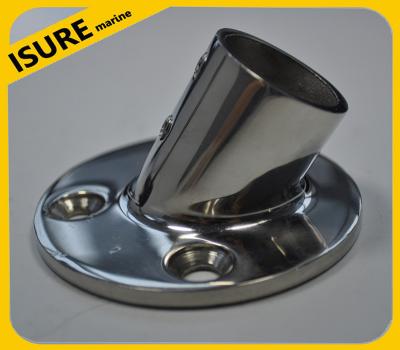 China Boat Hand Rail Fitting,60 Degree Round Base,Marine Stainless Steel for sale