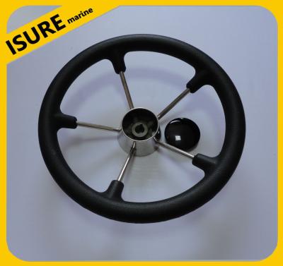 China Stainless Steel 5 Spoke Destroyer Steering Wheel with Foam Grip for sale