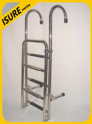 China HEAVY DUTY STAINLESS STEEL REMOVABLE TELESCOPING BOARDING LADDER for sale